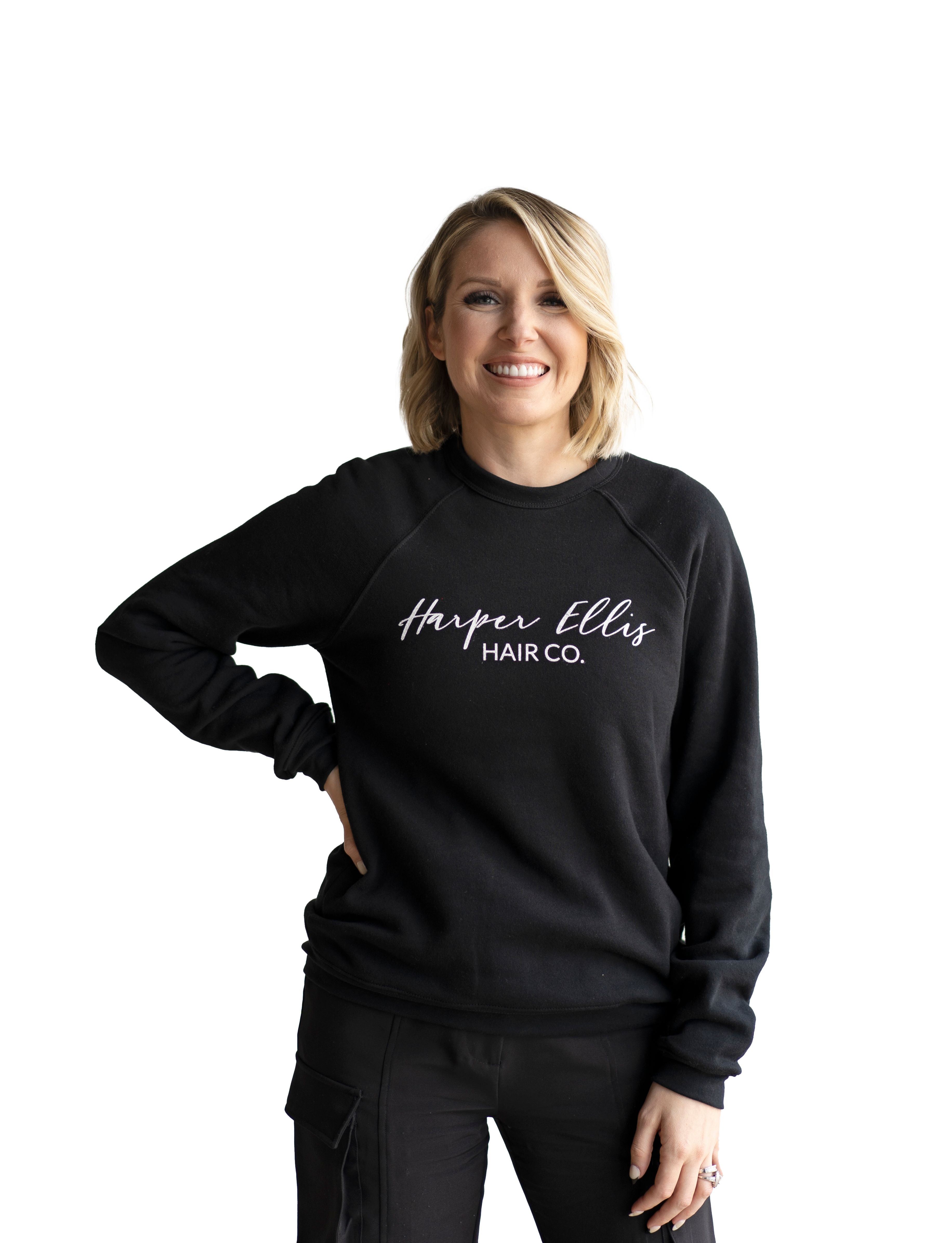 Harper Ellis Black Crew Neck Sweatshirt